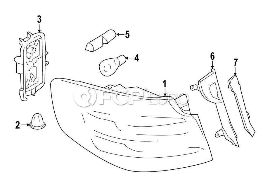 BMW Gutter Strip Right - Genuine BMW 63217366074 | FCP Euro
