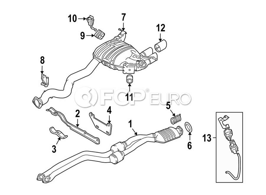 BMW Exhaust Muffler - Genuine BMW 18307559995 | FCP Euro