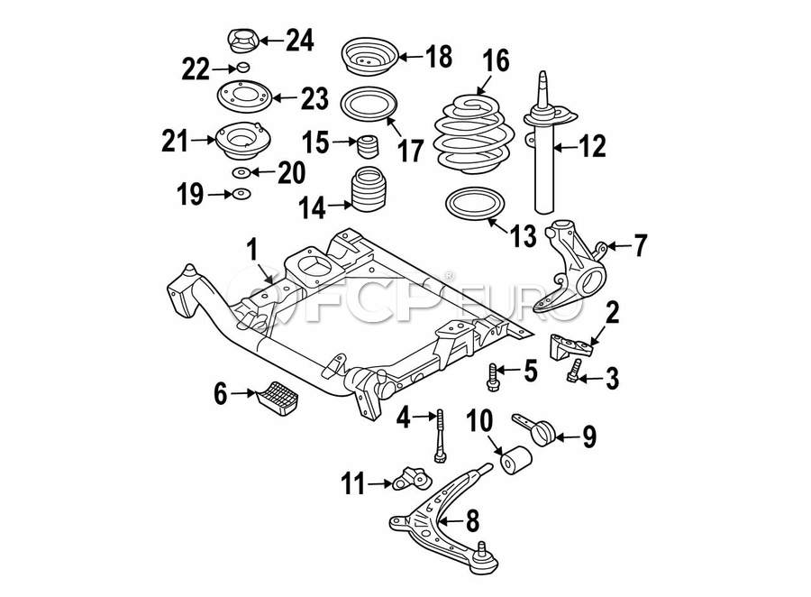 BMW Steering Knuckle - Genuine BMW 31216759312 | FCP Euro