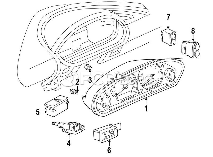 BMW Switch Heated Rear Window - Genuine BMW 61311376444 | FCP Euro