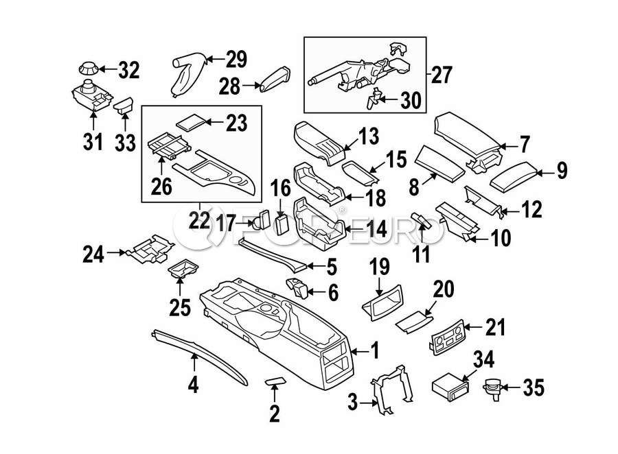 BMW Centre Arm Rest (Black) - Genuine BMW 51166985235 | FCP Euro