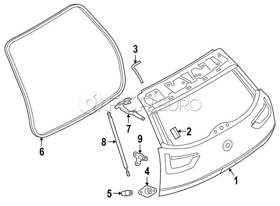 BMW Gas Pressurized Spring Trunk Lid - Genuine BMW 51247296775 | FCP Euro