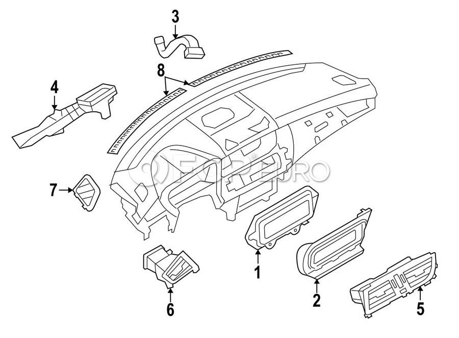 BMW Set Defroster Trim - Genuine BMW 51459226134 | FCP Euro