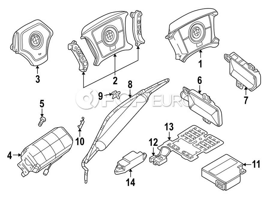 BMW Head Air Bag - Genuine BMW 72128268166 | FCP Euro