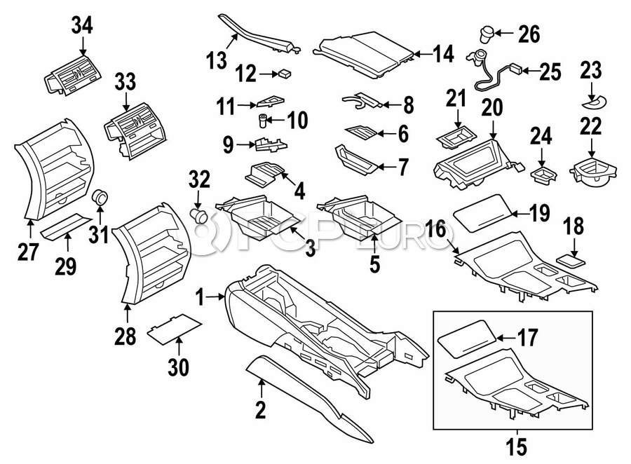 BMW Rep.Kit F Lock Cylinder - Genuine BMW 51169214811 | FCP Euro