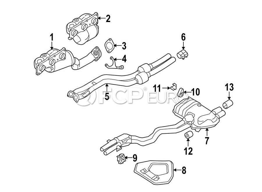 BMW Exhaust Bracket - Genuine BMW 18207546290 | FCP Euro