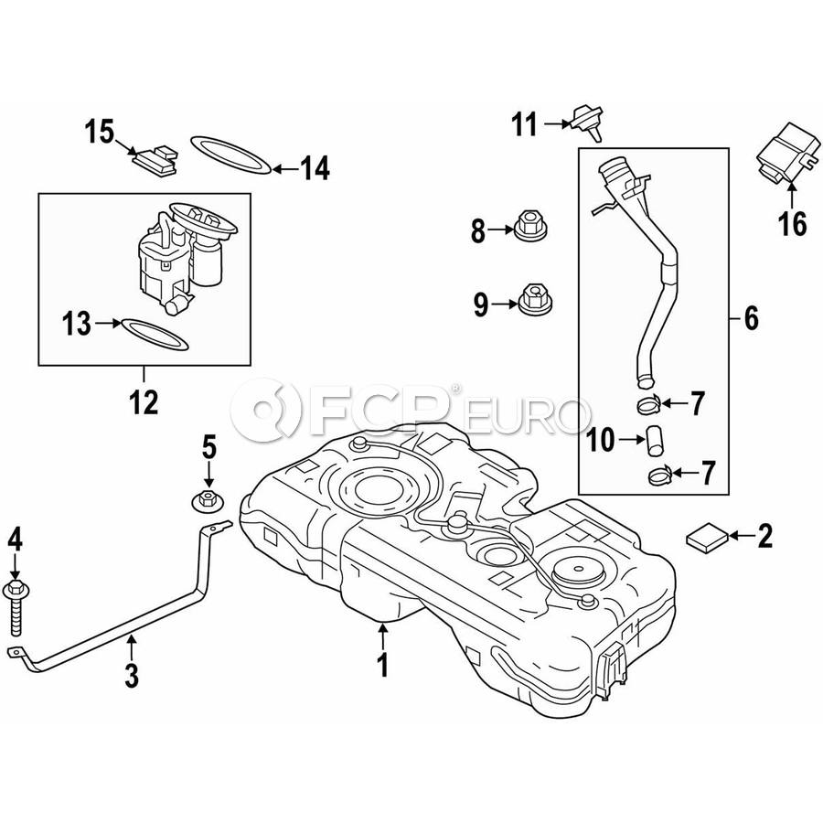 BMW Self-Locking Hex Nut - Genuine BMW 07149166256 | FCP Euro
