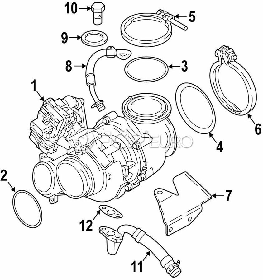 BMW Turbocharger Oil Line - Genuine BMW 11428515004 | FCP Euro
