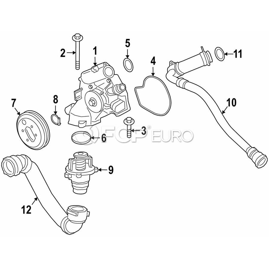 BMW Engine Water Pump O-Ring - Genuine BMW 11517854564 | FCP Euro