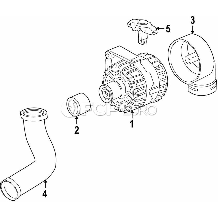 BMW Air Channel Lower - Genuine BMW 12317503886 | FCP Euro