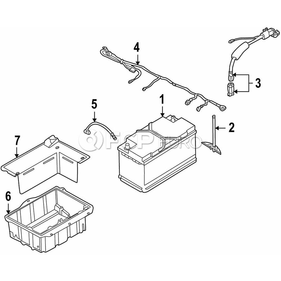 BMW Battery Cable - Genuine BMW 12427525696 | FCP Euro