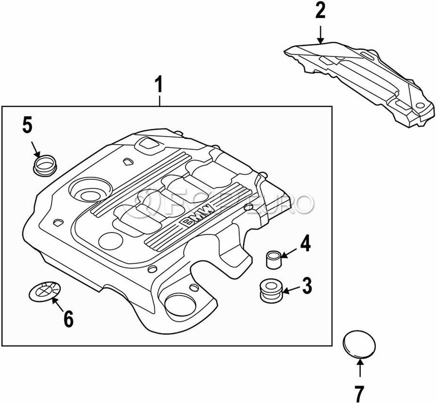 BMW Engine Cover Grommet - Genuine BMW 13712248556 | FCP Euro