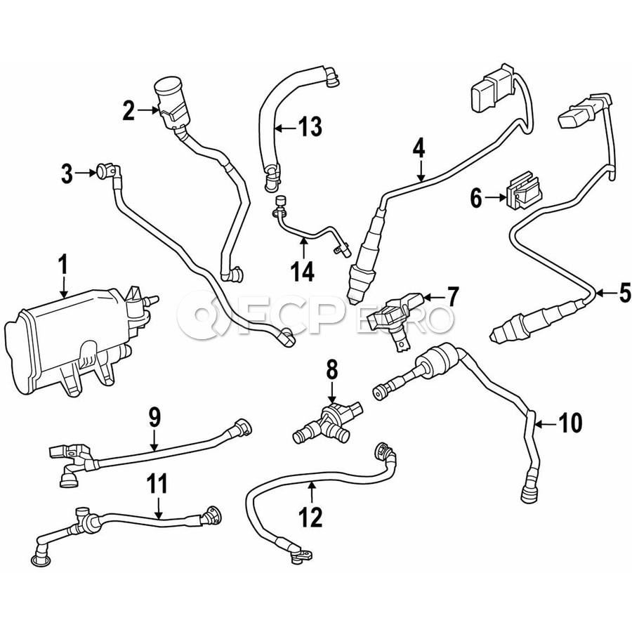 BMW Evaporative Emissions System Lines - Genuine BMW 13908663978 | FCP Euro
