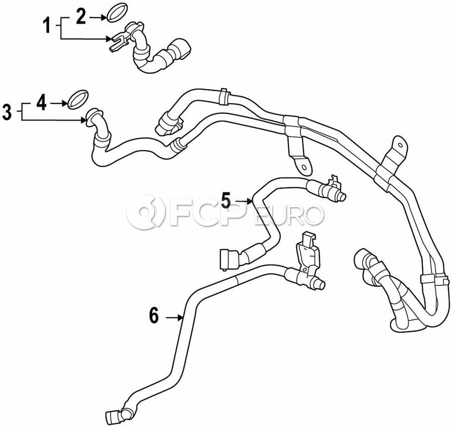 BMW Radiator Coolant Hose O-Ring - Genuine BMW 17128642529 | FCP Euro