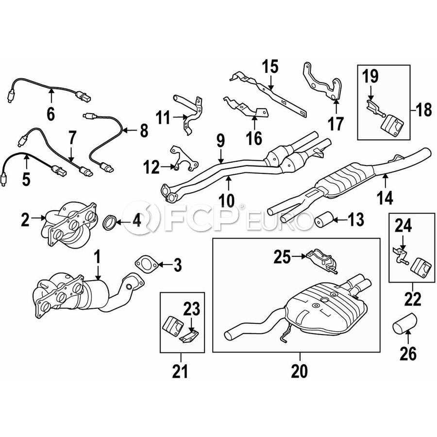 BMW Exhaust Manifold - Genuine BMW 18407563732 | FCP Euro