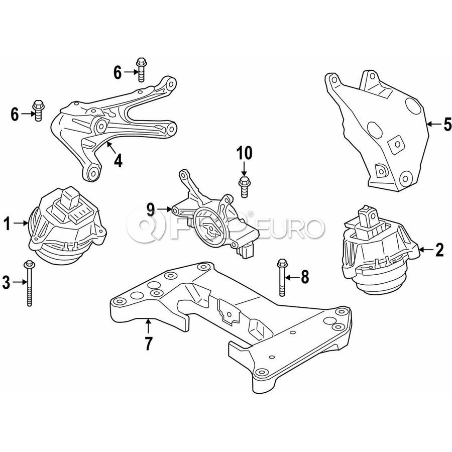 BMW Engine Mount - Genuine BMW 22116883246 | FCP Euro