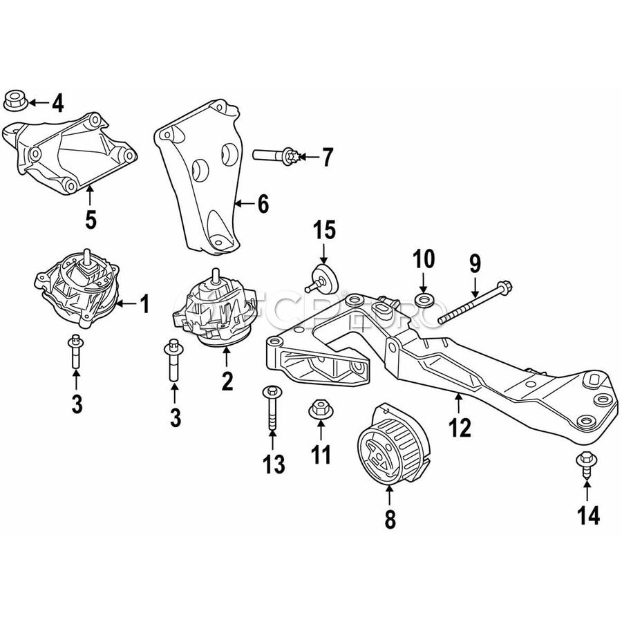 BMW Engine Mount - Genuine BMW 22116883978 | FCP Euro