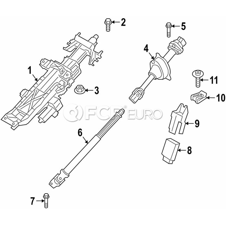 BMW Steering Shaft Universal Joint - Genuine BMW 32308074172 | FCP Euro