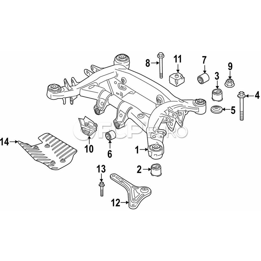 BMW Suspension Crossmember Insulator - Genuine BMW 33316882543 | FCP Euro