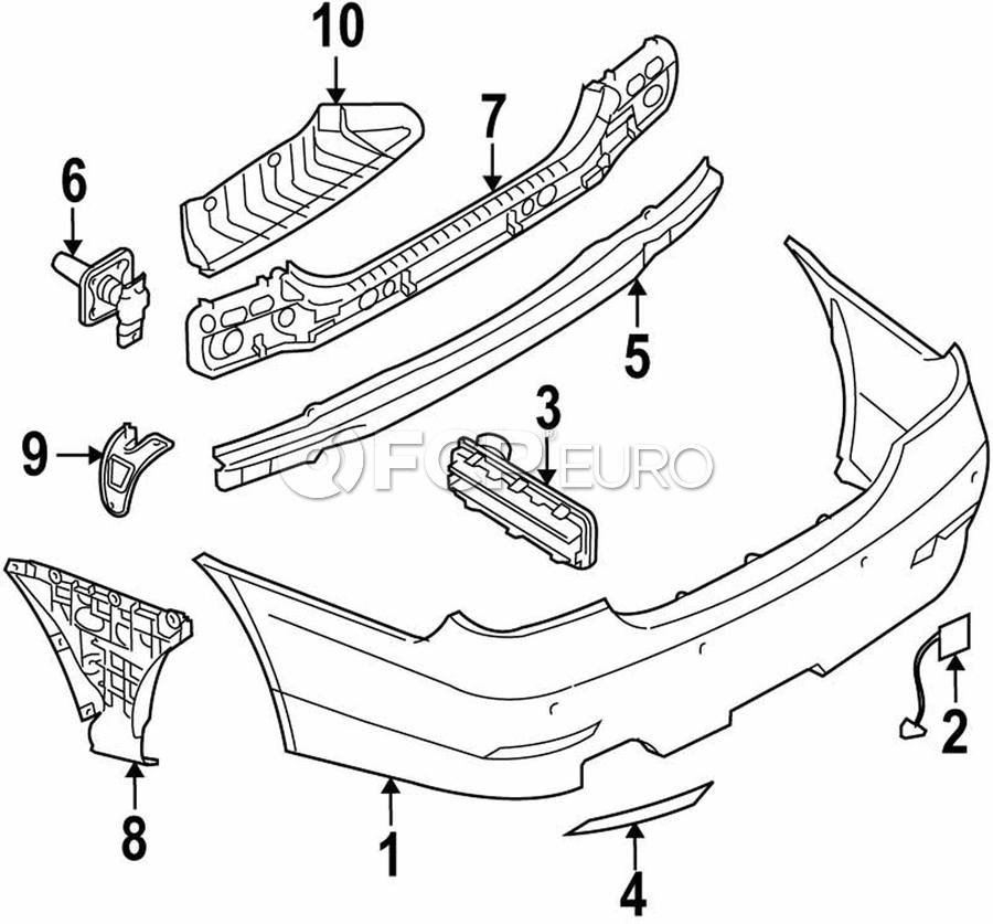 BMW Mount Bumper Rear Centre - Genuine BMW 51127060797 | FCP Euro