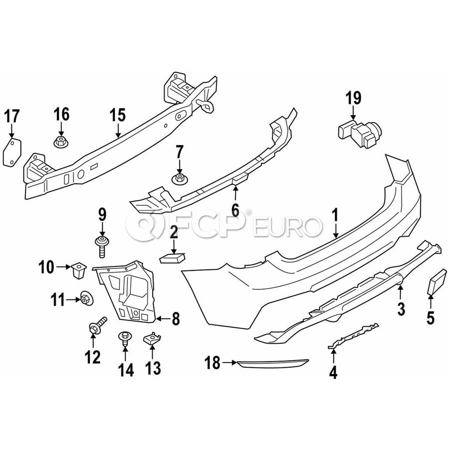 BMW Valance Panel Bracket - Genuine BMW 51128072765 | FCP Euro
