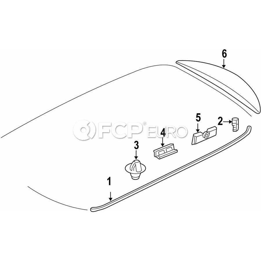 Mini Roof Molding Clip - Genuine Mini 51137123354 | FCP Euro