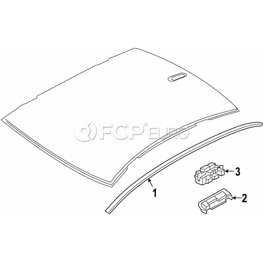 BMW Roof Drip Molding - Genuine BMW 51137362460 | FCP Euro
