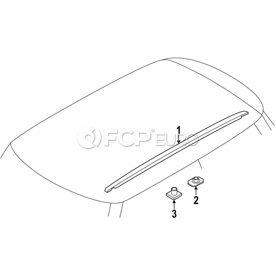 Mini Roof Luggage Carrier Side Rail - Genuine Mini 51137389975 | FCP Euro