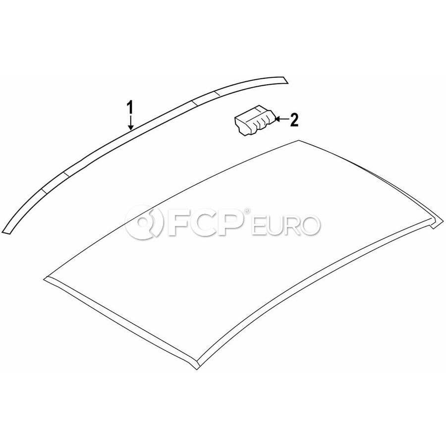 BMW Roof Molding - Genuine BMW 51138061444 | FCP Euro