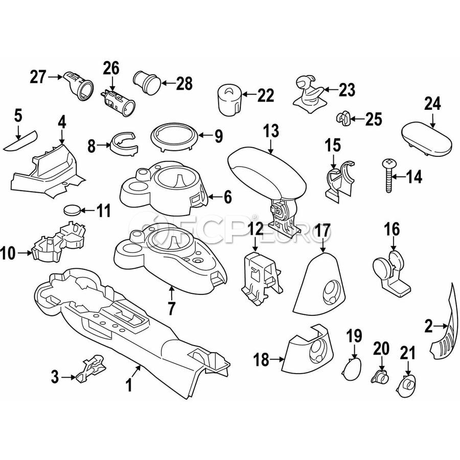 Mini Console Trim Panel - Genuine Mini 51169806396 | FCP Euro
