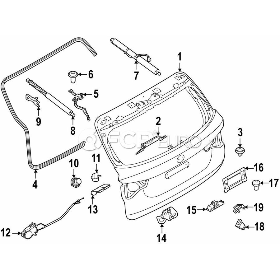 BMW Liftgate Lift Support - Genuine BMW 51247397319 | FCP Euro