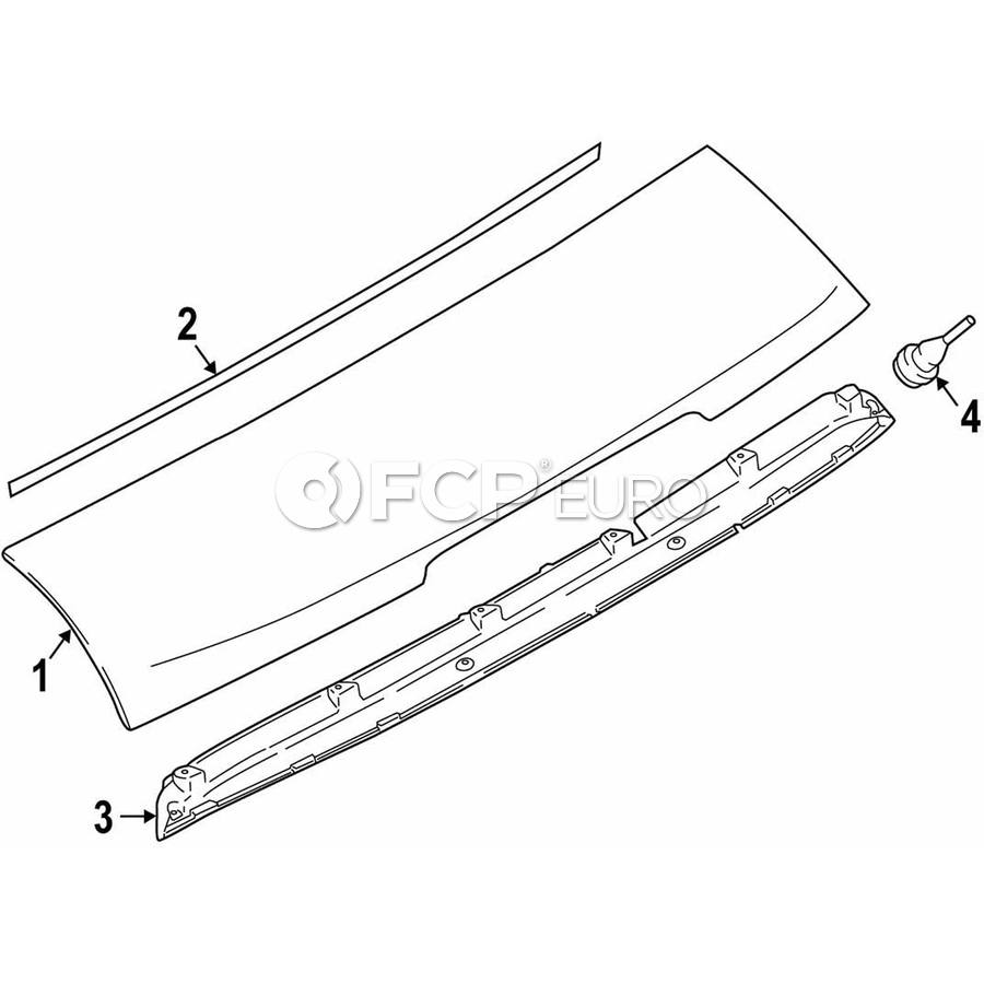 BMW Spoiler Seal - Genuine BMW 51247425497 | FCP Euro