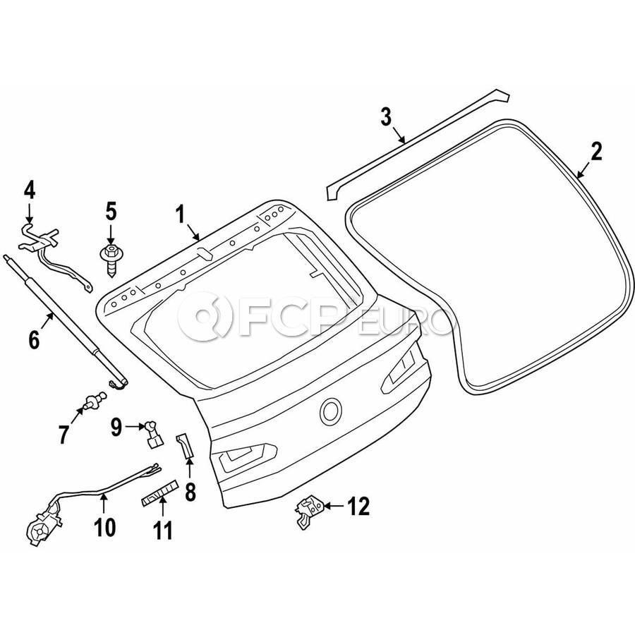BMW Liftgate Lock Actuator - Genuine BMW 51247431076 | FCP Euro