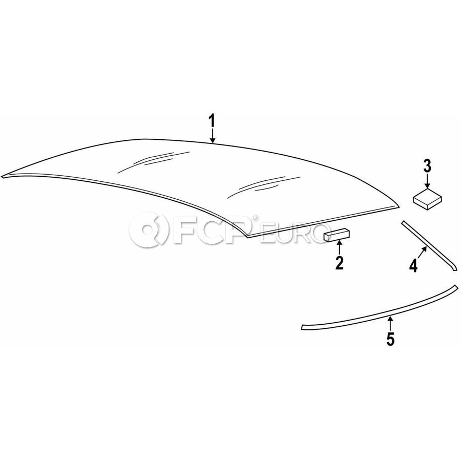 BMW Spacer Strip Rear Window - Genuine BMW 51317144482 | FCP Euro