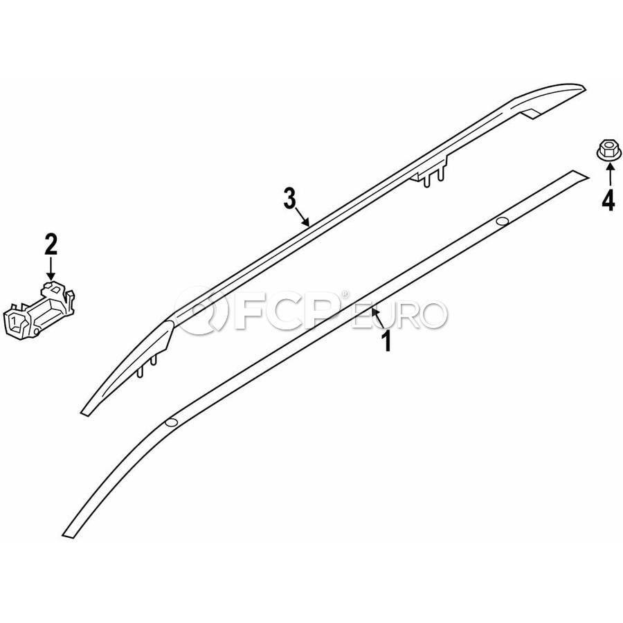 BMW Roof Molding - Genuine BMW 51317449650 | FCP Euro