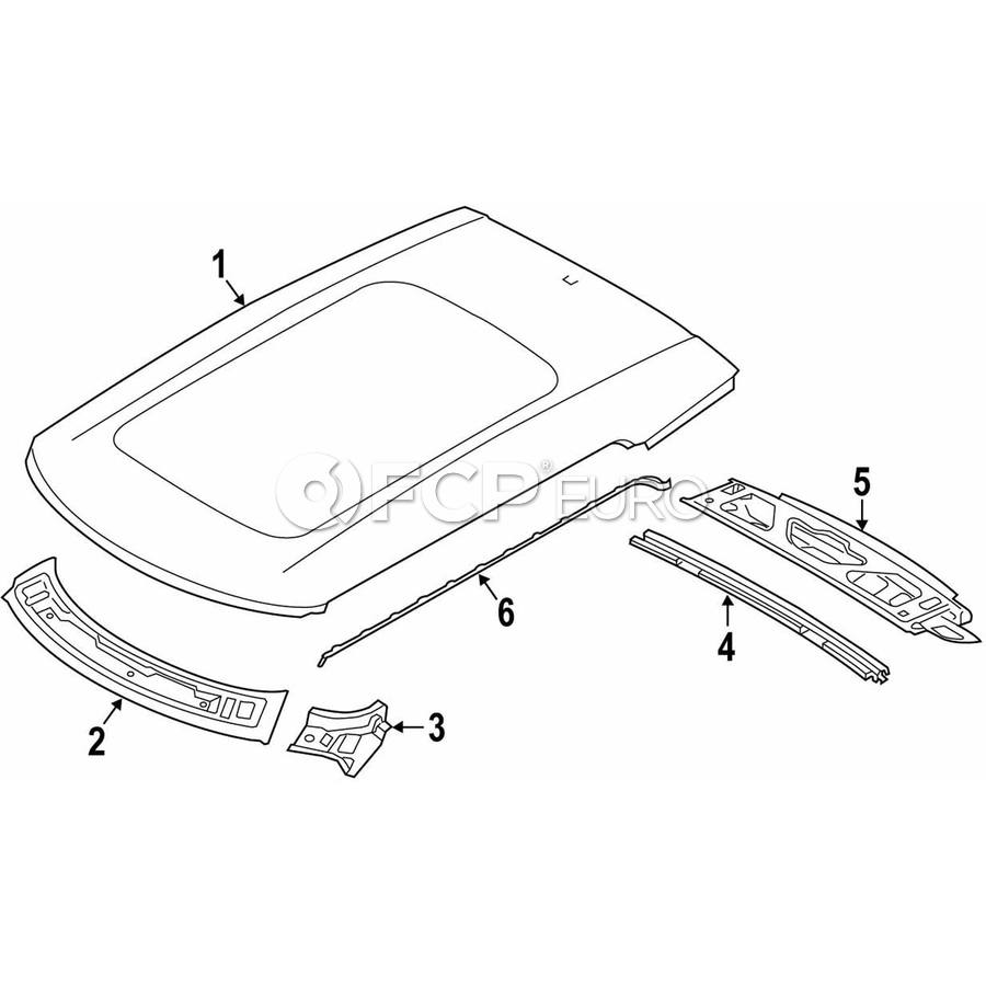 Mini Roof Panel Weatherstrip - Genuine Mini 51337390180 | FCP Euro