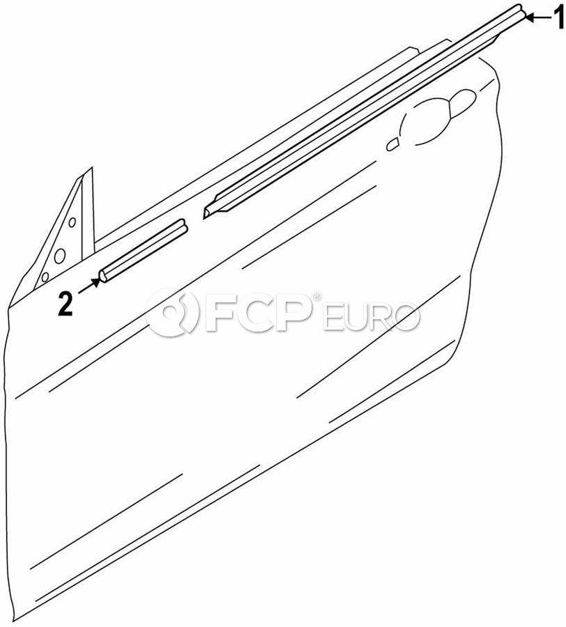 BMW Door Window Molding - Genuine BMW 51337401740 | FCP Euro