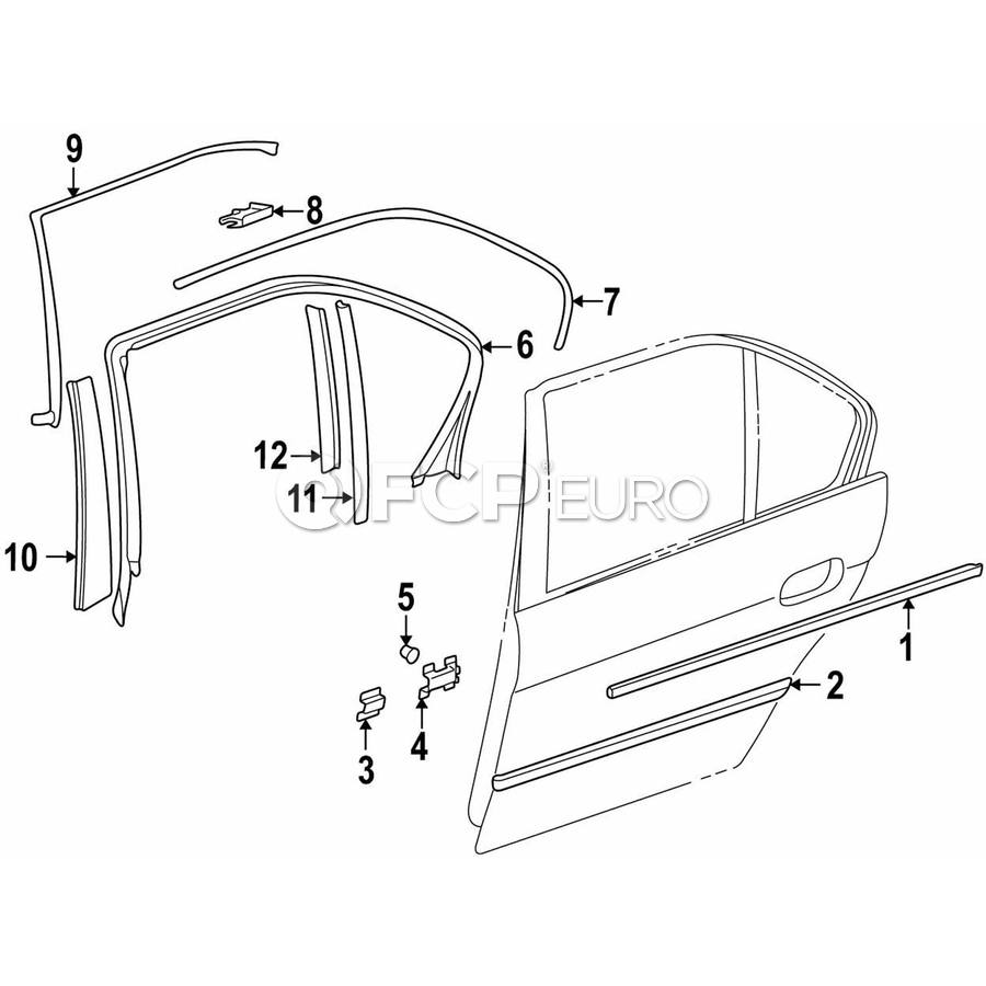 BMW Covering Rear Right - Genuine BMW 51348150490 | FCP Euro