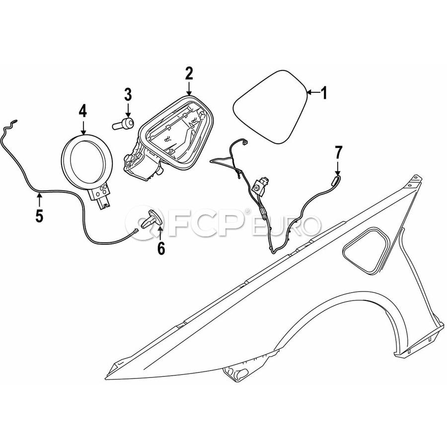 BMW Hybrid Charging Port Pocket - Genuine BMW 51417330829 | FCP Euro