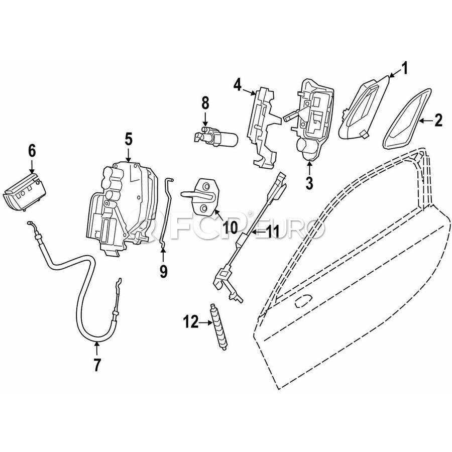 BMW Housing Emergency Release Left - Genuine BMW 51417359443 | FCP Euro