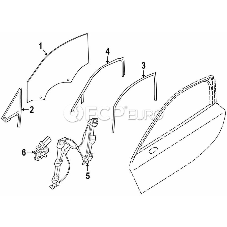 BMW Door Reveal Molding - Genuine BMW 51417417802 | FCP Euro