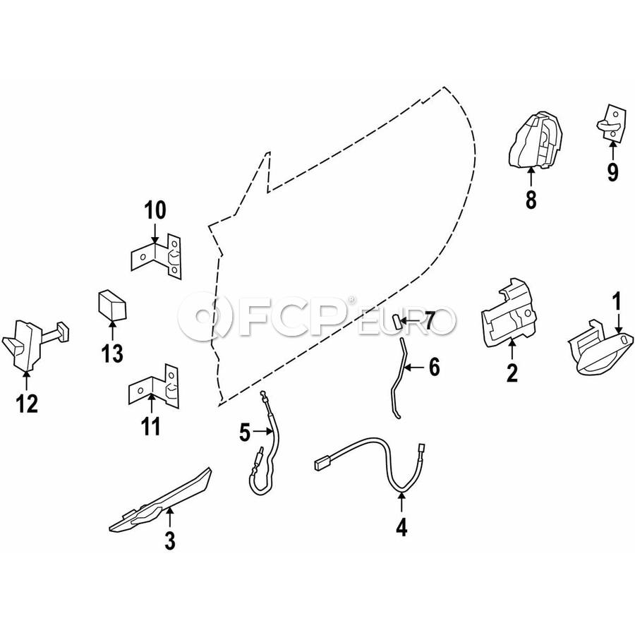 BMW Interior Door Handle - Genuine BMW 51419167028 | FCP Euro