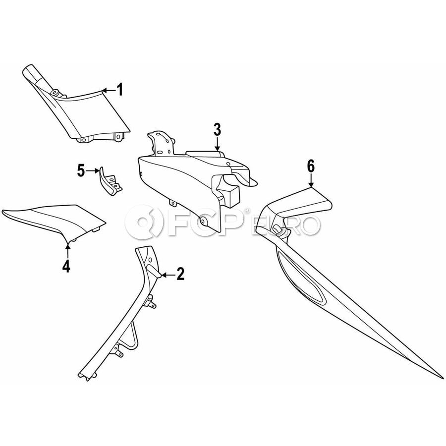 BMW Body C-Pillar Trim Panel - Genuine BMW 51437949922 | FCP Euro