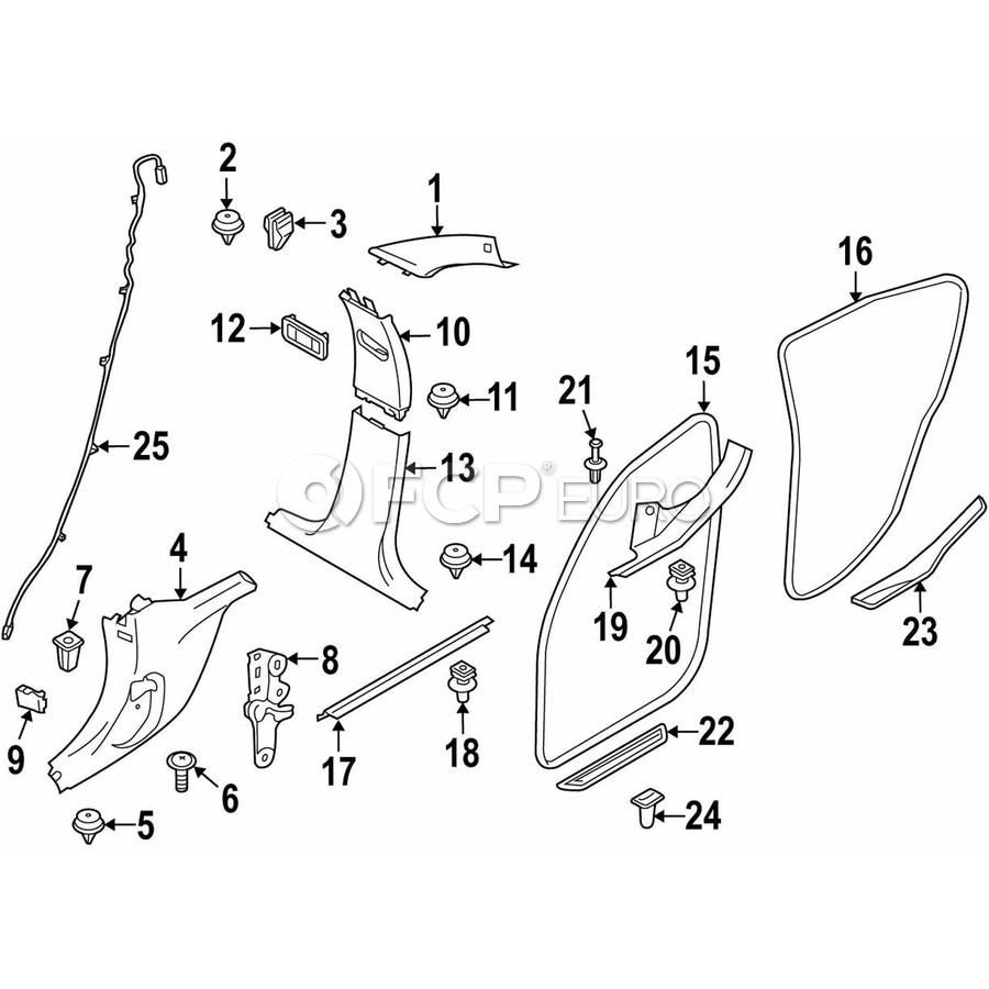 BMW Door Sill Plate - Genuine BMW 51477312312 | FCP Euro