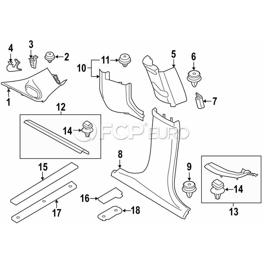 Mini Door Sill Plate - Genuine Mini 51477391491 | FCP Euro