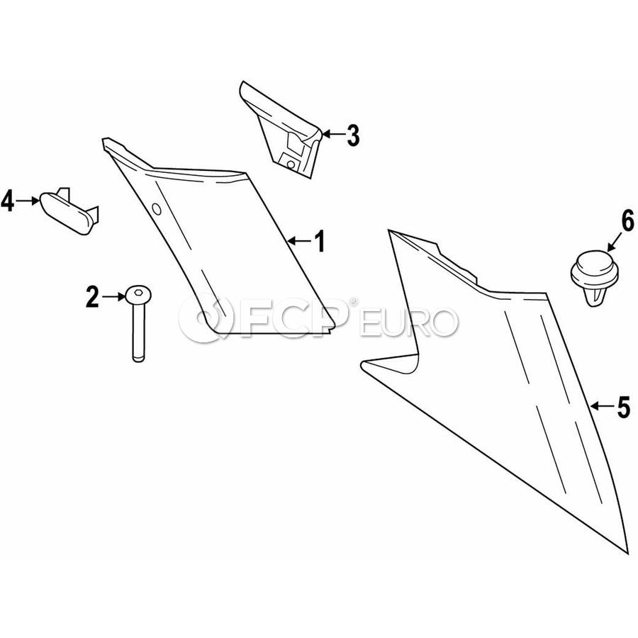 BMW Interior Quarter Panel Trim Panel - Genuine BMW 51477446108 | FCP Euro
