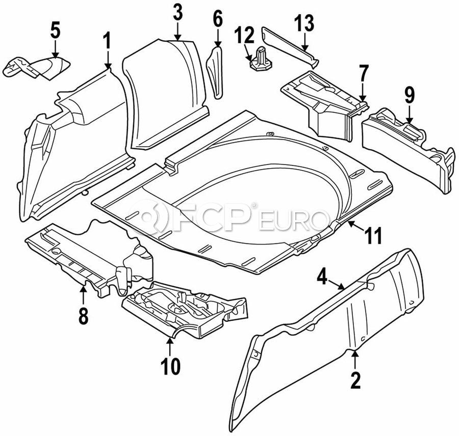 BMW Pad Floor Carpet Right Rear (Black) - Genuine BMW 51478185238 | FCP ...