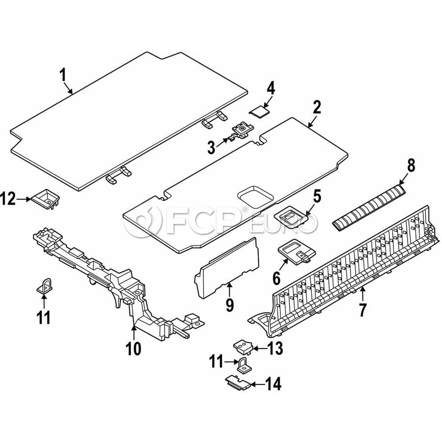 BMW Floor Carpet Clip - Genuine BMW 51479479536 | FCP Euro