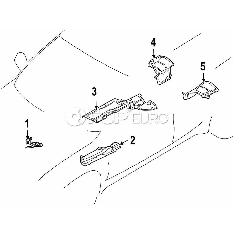 BMW Exhaust Heat Shield (X5) - Genuine BMW 51487118314 | FCP Euro