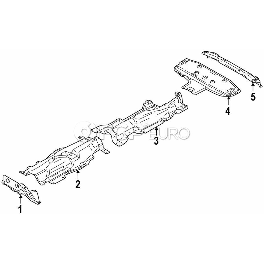 BMW Floor Pan Heat Shield - Genuine BMW 51487374404 | FCP Euro